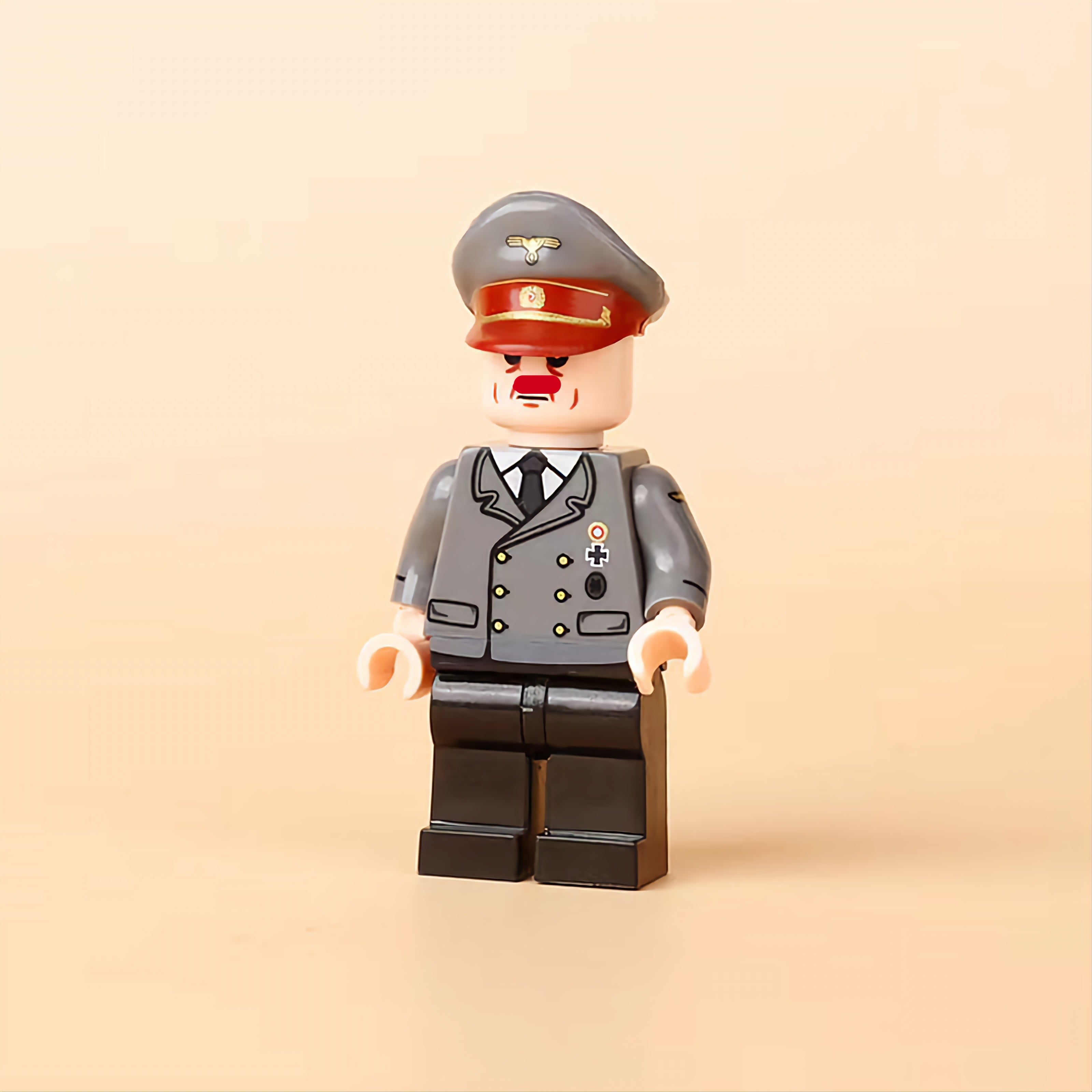 WW2 German Big Boss (Field Grey Uniform) x1 — Brick Block Army