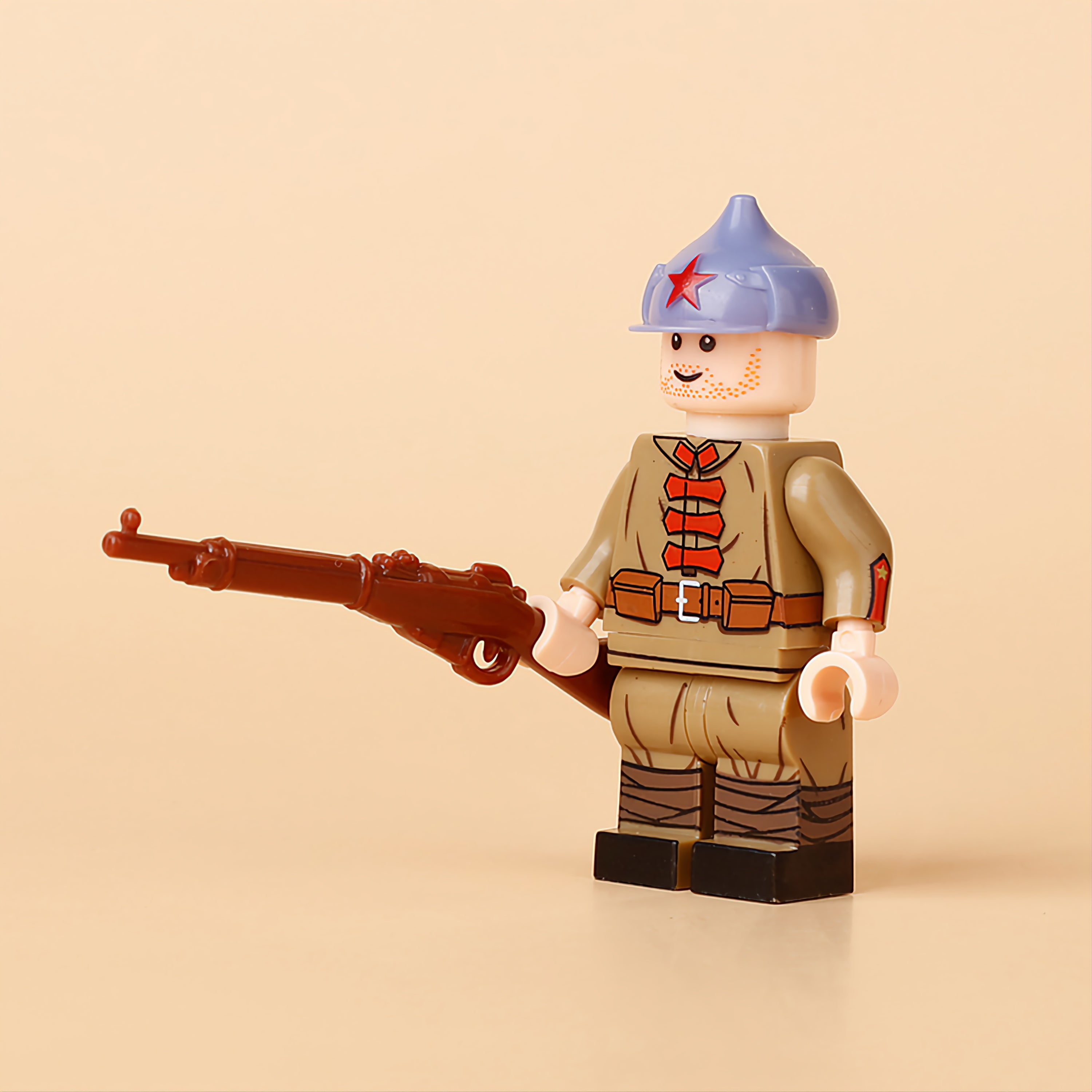 WW1 Russian "Red Army" Infantry x10 — Brick Block Army