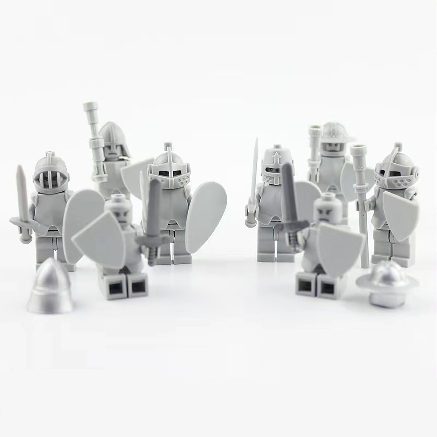 The Stone Army Knights x8 — Brick Block Army