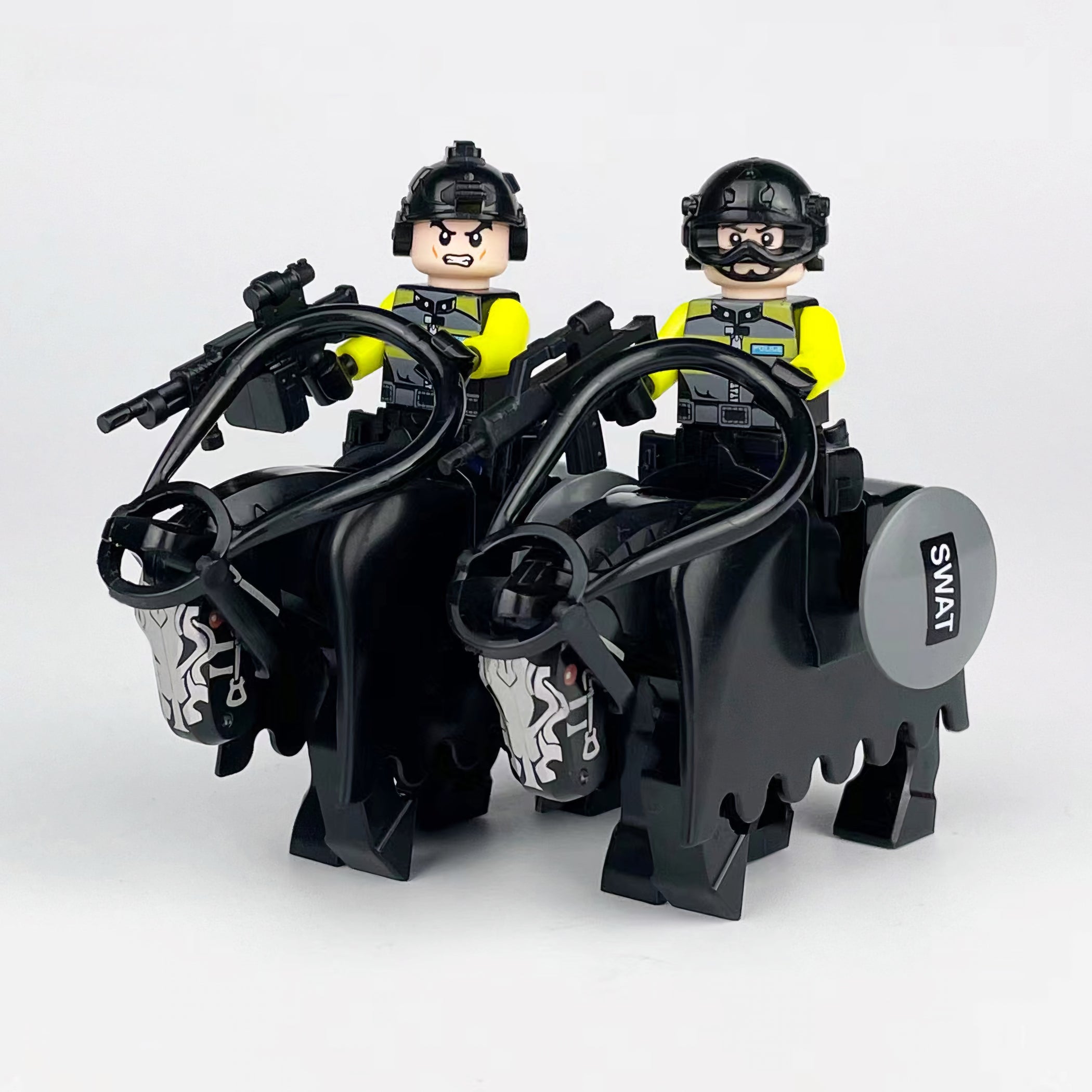 Mounted Riot City Police x2 — Brick Block Army