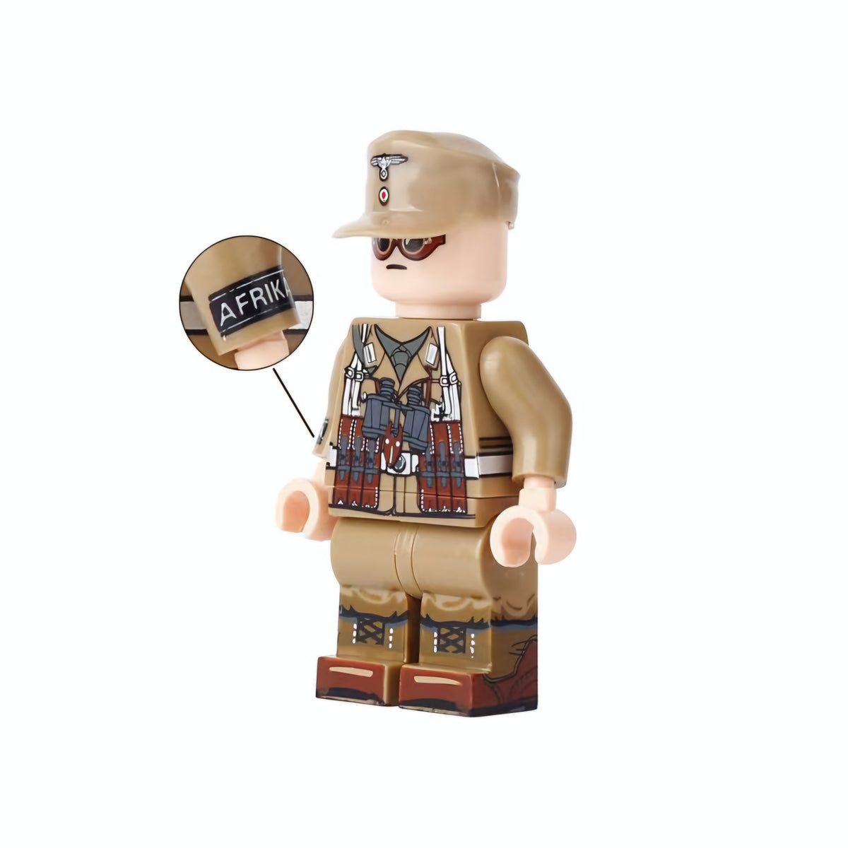 WW2 German Afrikakorps (DAK) Infantry Scouts x10 — Brick Block Army