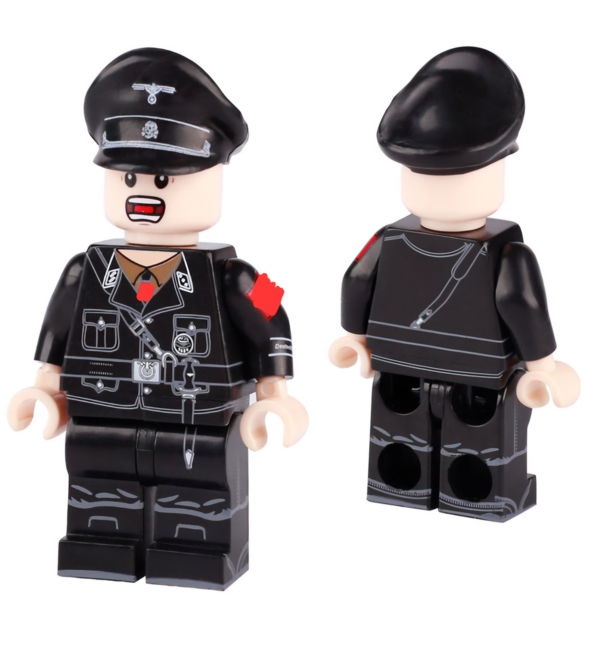WW2 German Elite Paramilitary Senior Officers x5 — Brick Block Army