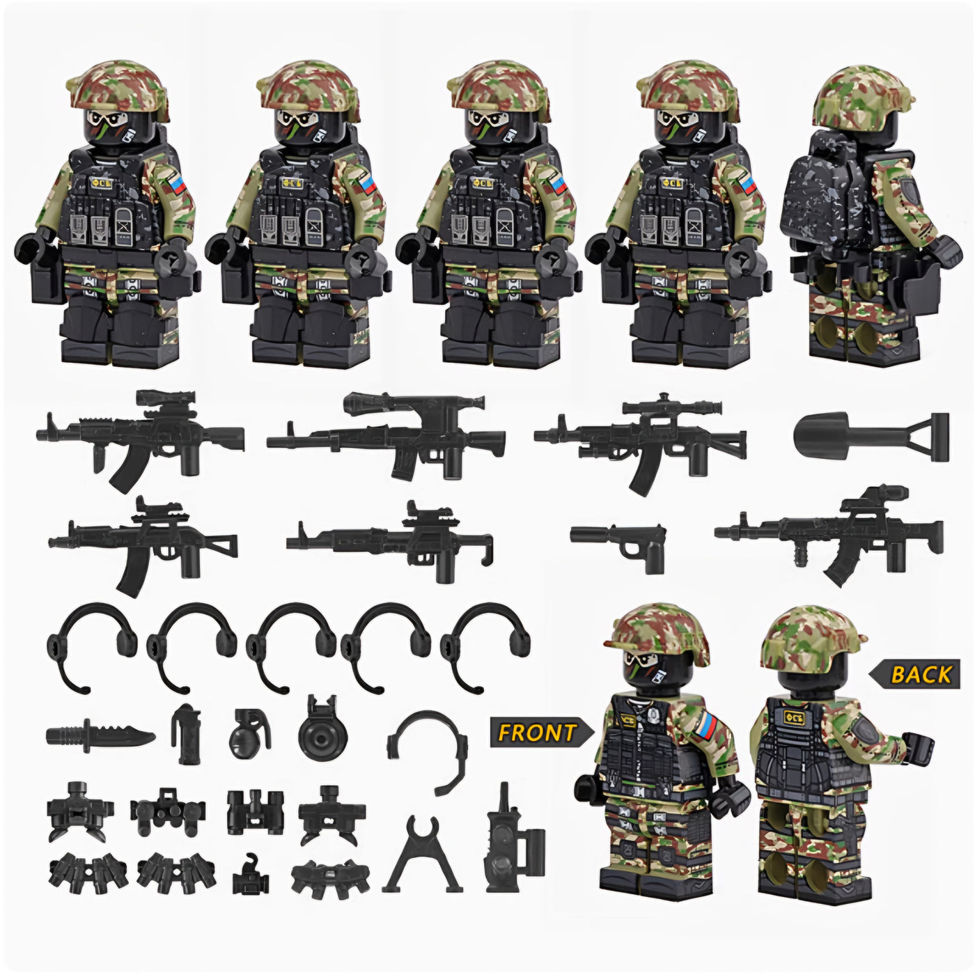 Russian FSB Special Purpose Center "Vympel" Group x5 — Brick Block Army