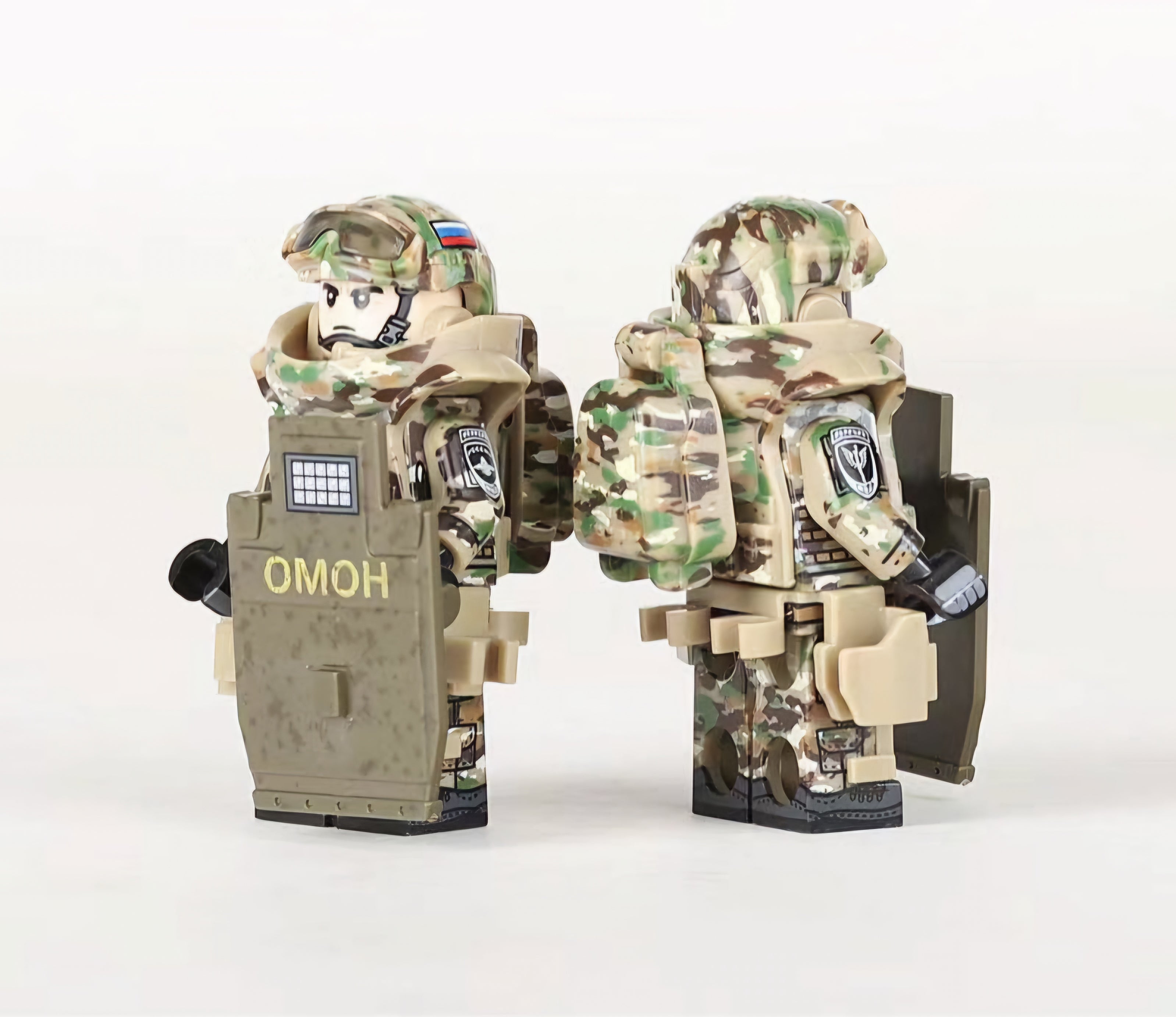 Russian National Guard "OMON" Officers x5 — Brick Block Army