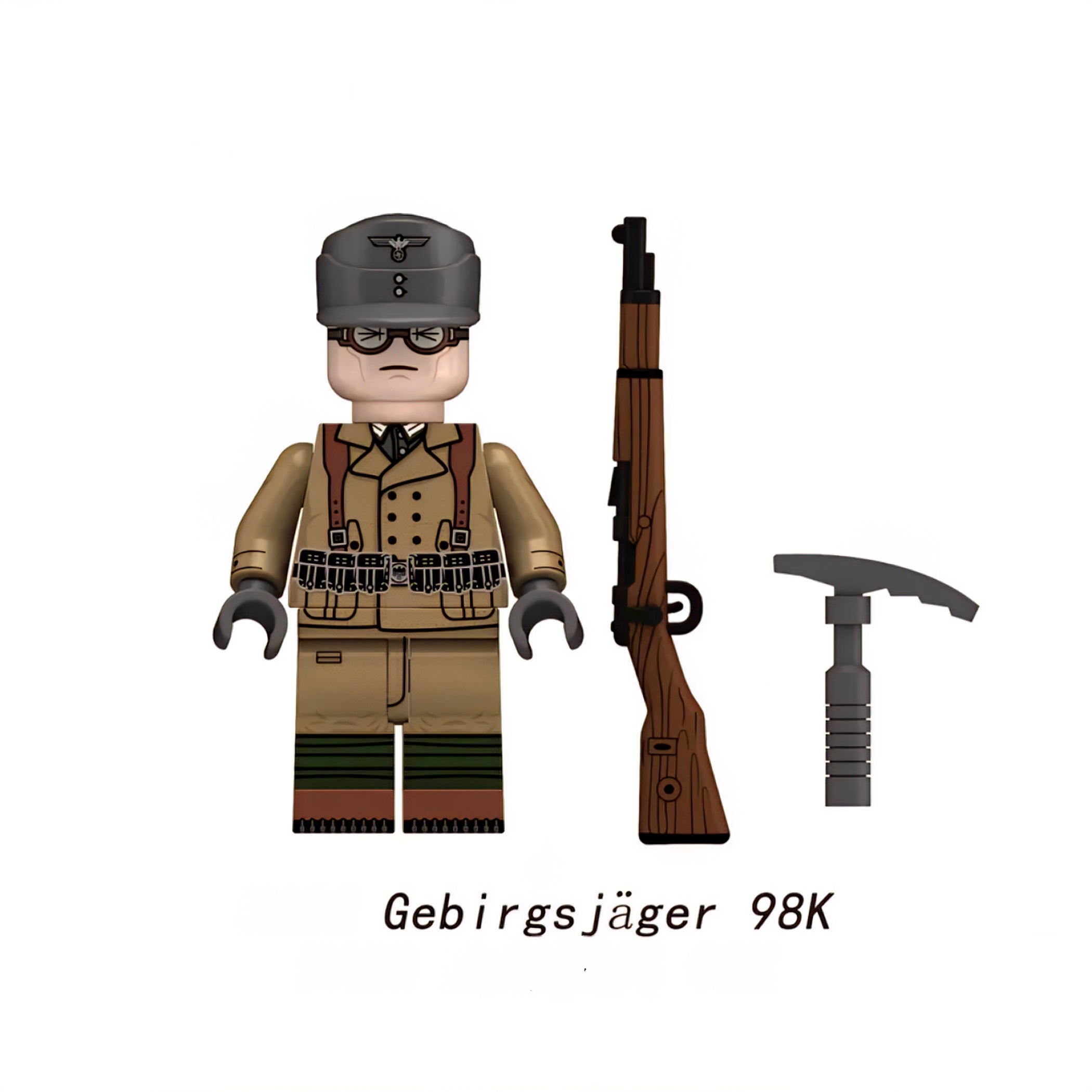 WW2 German 4th Gebirgsjäger Division Squad x4 — Brick Block Army