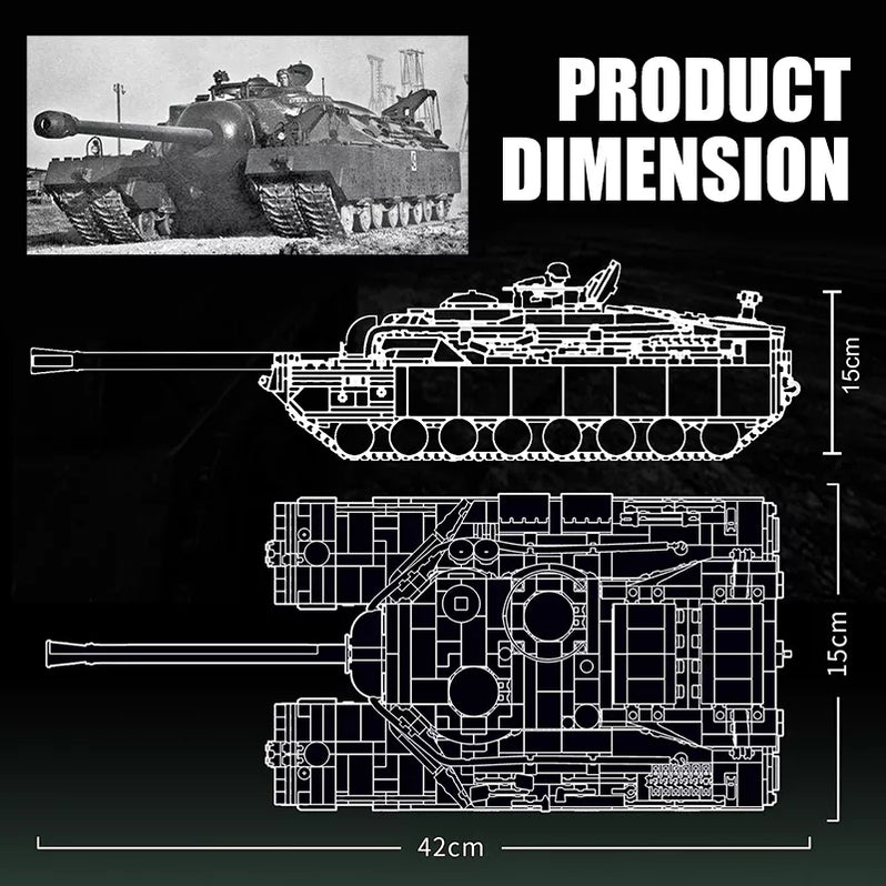 WW2 US Army T28 Super Heavy Tank — Brick Block Army