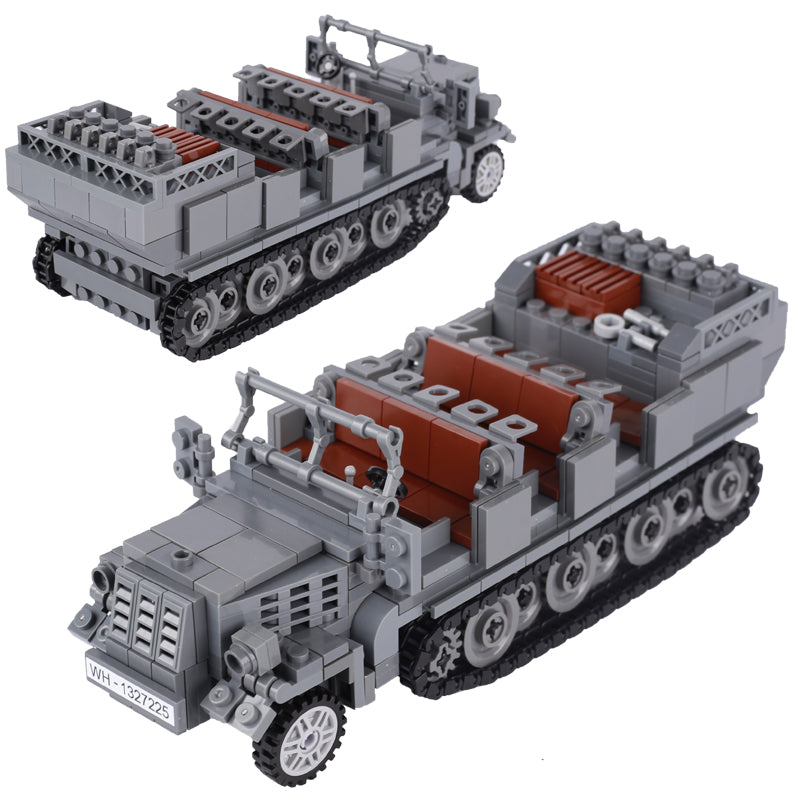 WW2 German Army Sd.Kfz. 7 Half-Track — Brick Block Army