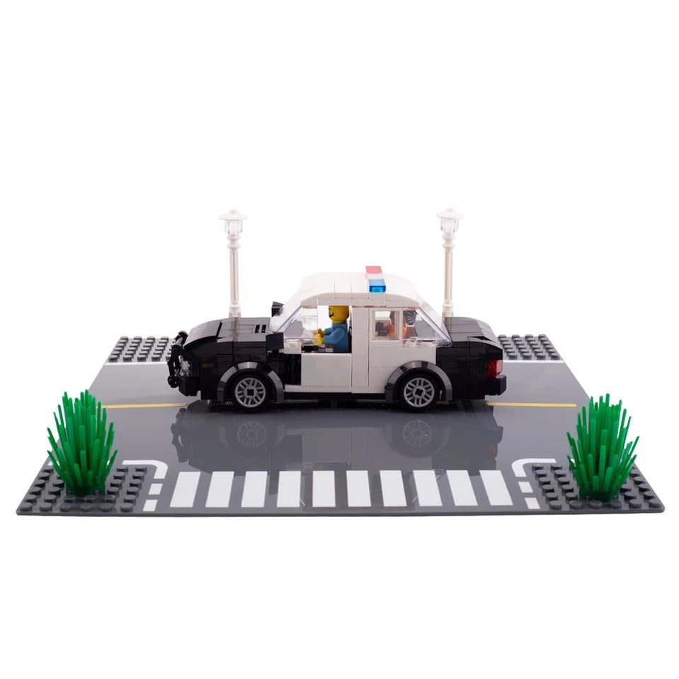 Classic USA Police Car — Brick Block Army