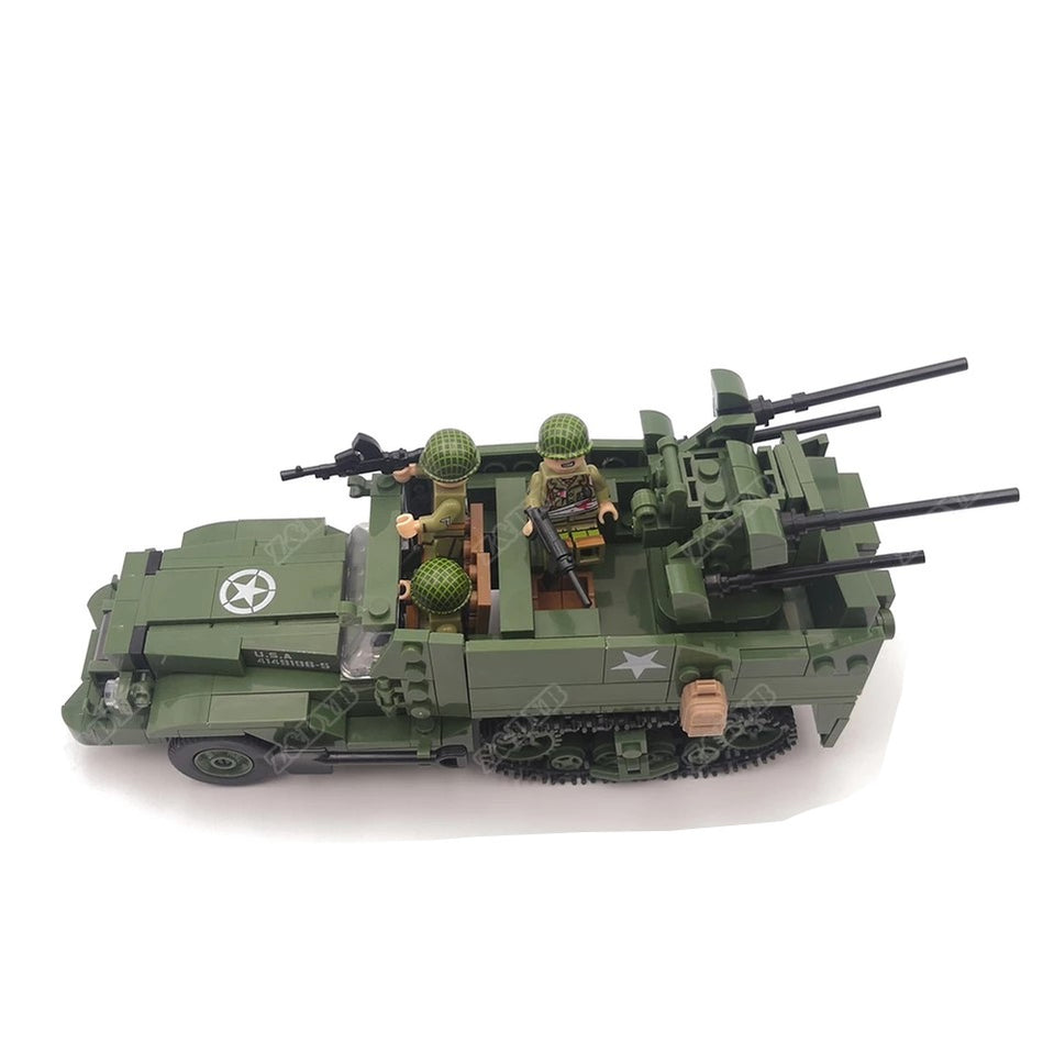 WW2 US Army M16 Mgmc — Brick Block Army