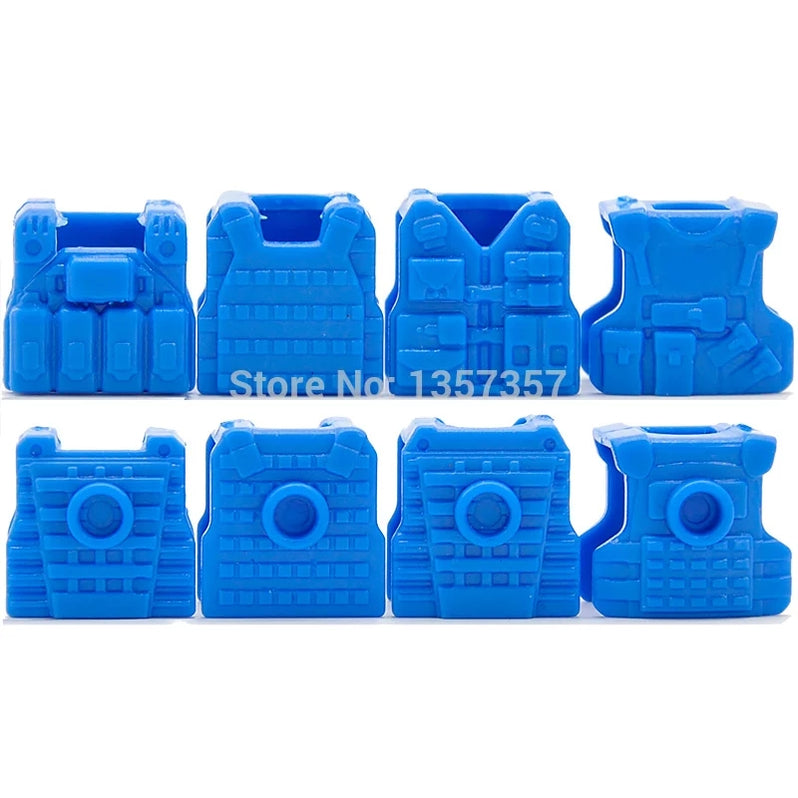 UN Peacekeeper and Helmets x14 — Brick Block Army