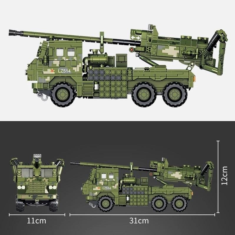 PLAGF SH-15 Truck Mounted Howitzer — Brick Block Army