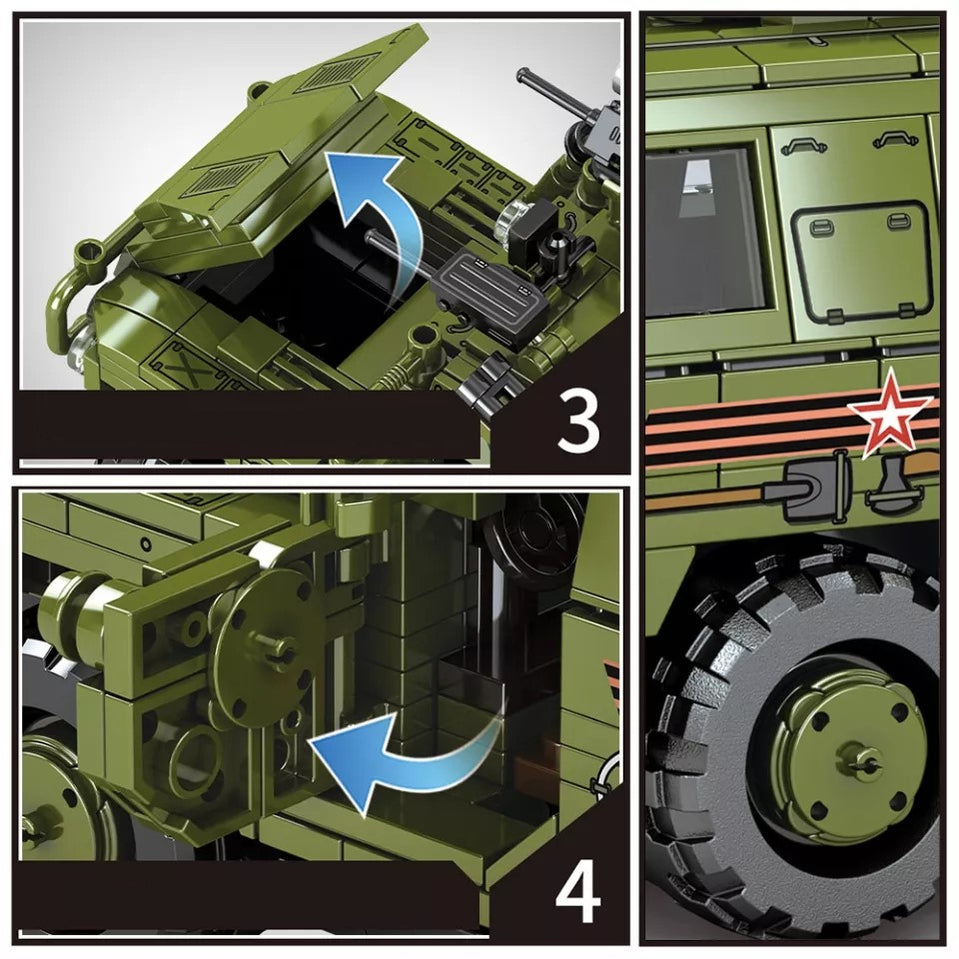 Russian Ground Forces Tigr-M GAZ Armoured vehicle — Brick Block Army