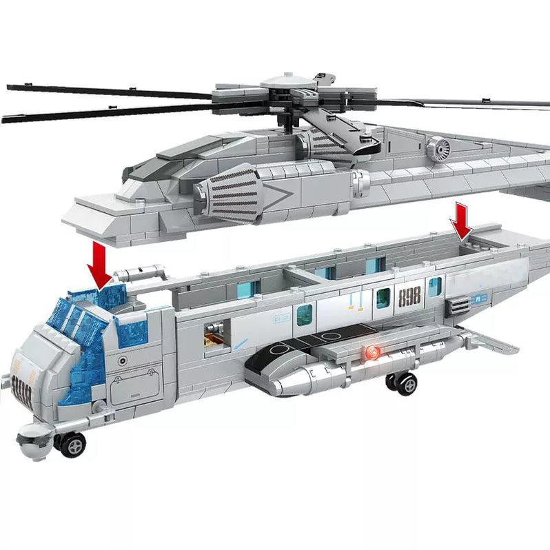 USMC CH-53E Super Stallion Heavy Lift Helicopter — Brick Block Army