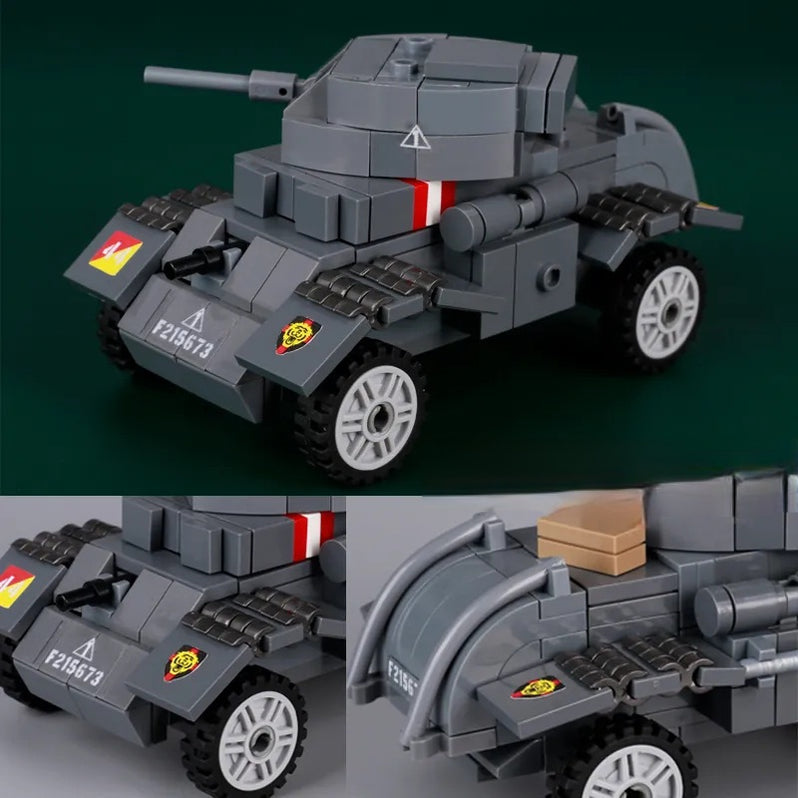 WW2 British T17E1 "Staghound" Armoured Vehicle — Brick Block Army