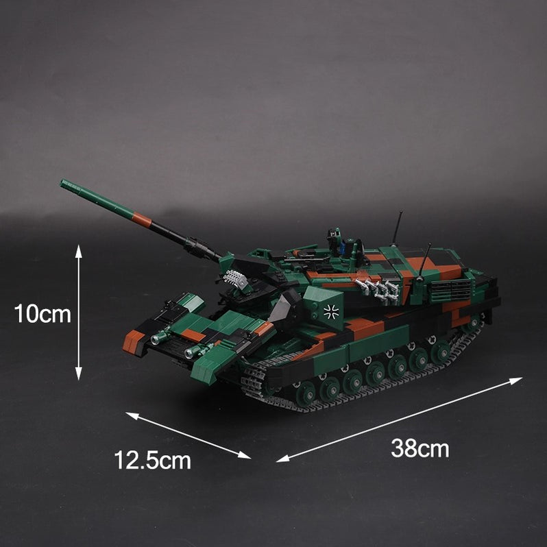 German Bundeswehr Kampfpanzer Leopard 2A6 — Brick Block Army
