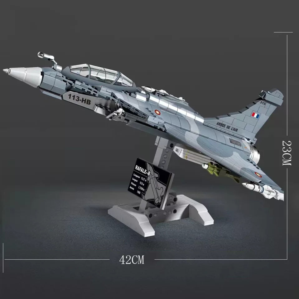 French Airforce Rafale B Multirole Fighter — Brick Block Army