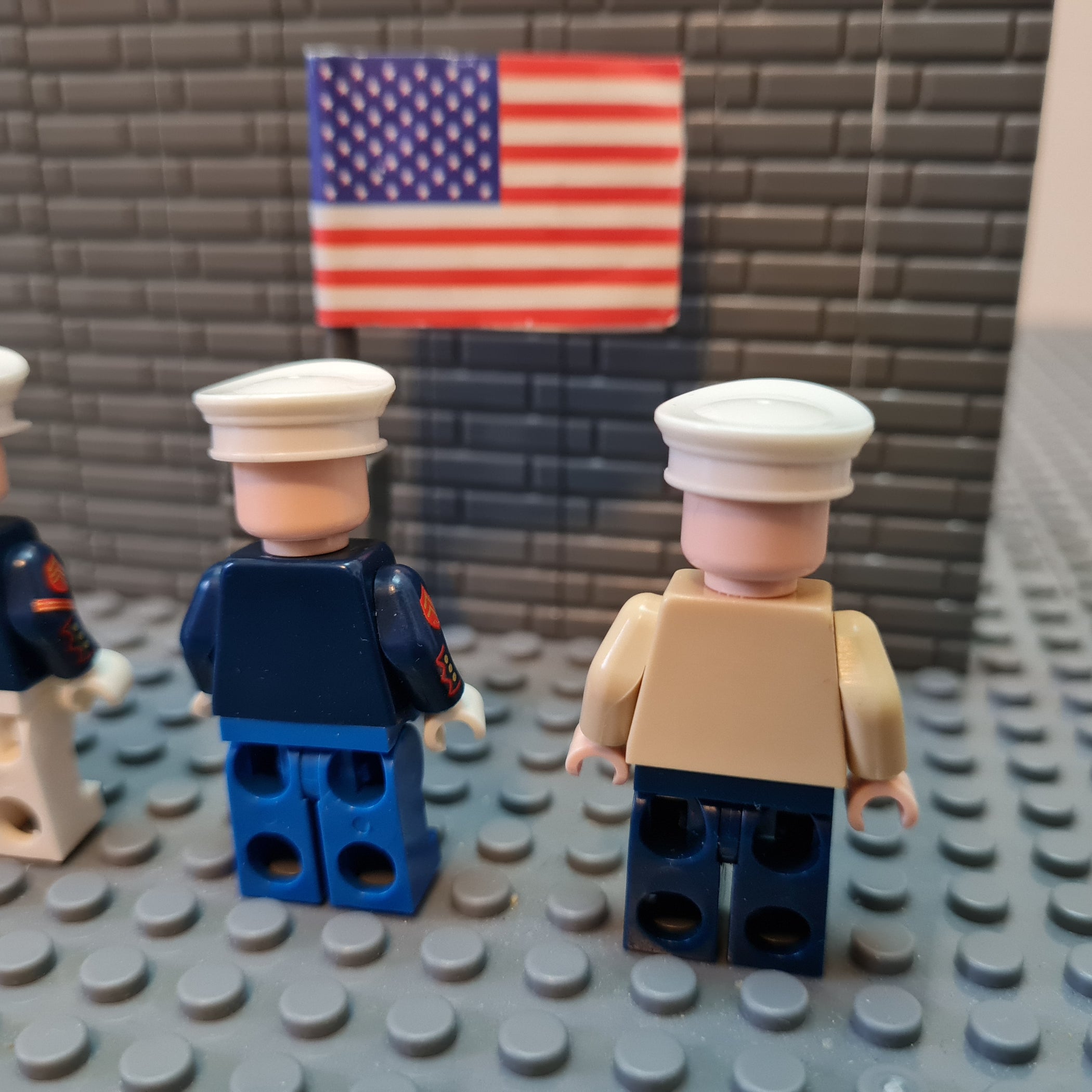 USMC Figures in Ceremonial Dress x4 — Brick Block Army