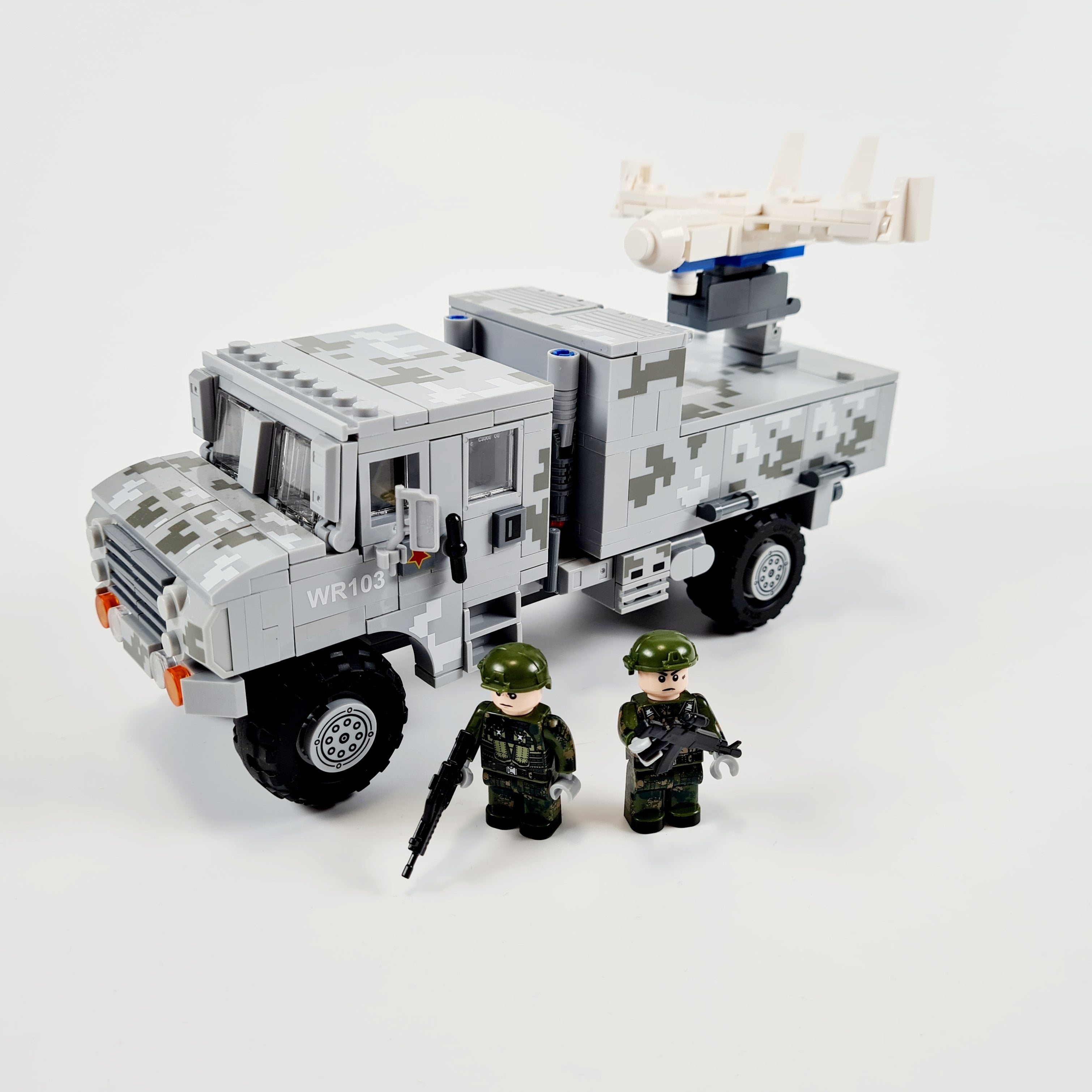 PLA CH-91 UAV and WR103 Transport Truck — Brick Block Army