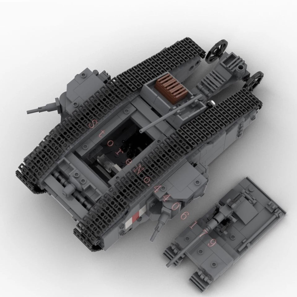 WW1 British Army Mark 1 Heavy Tank — Brick Block Army