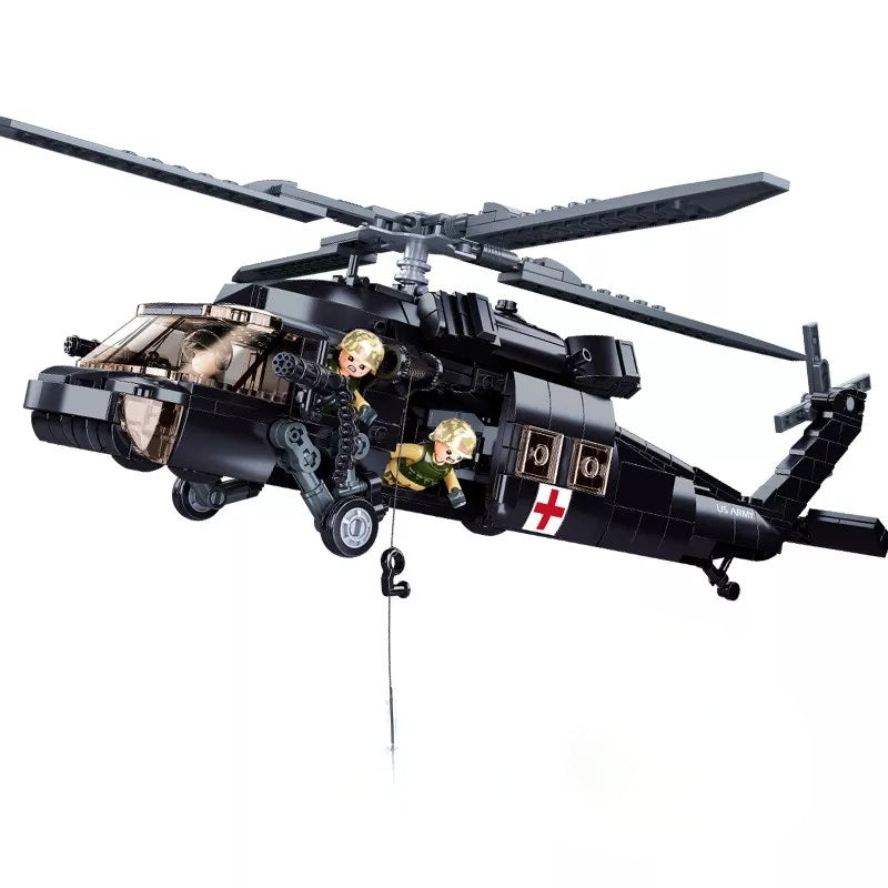US Army HH-60M MEDEVAC Black Hawk Helicopter — Brick Block Army