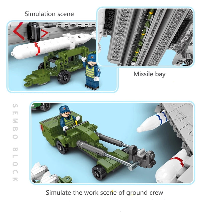 PLAAF Xian H-6K Strategic Bomber — Brick Block Army