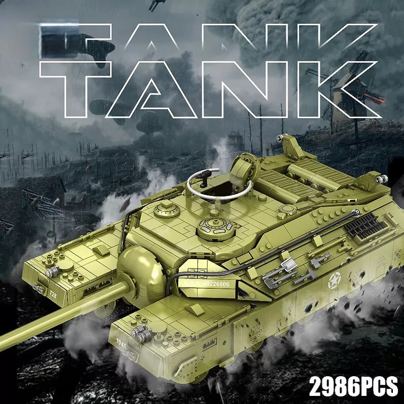 WW2 US Army T28 Super Heavy Tank — Brick Block Army
