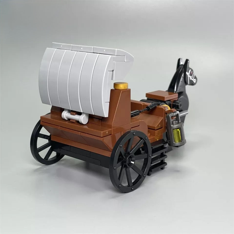 Medieval Oxen and Horse Carts — Brick Block Army