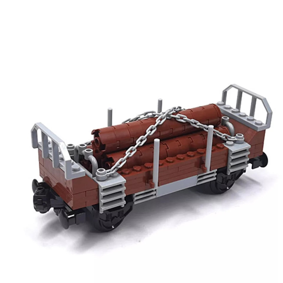 Heavy Train Railroad Carriage — Brick Block Army