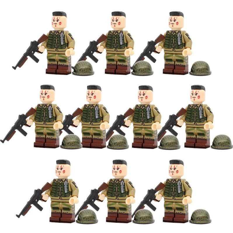 WW2 US Army 101st "Filthy Thirteen" Paratroopers x10 — Brick Block Army