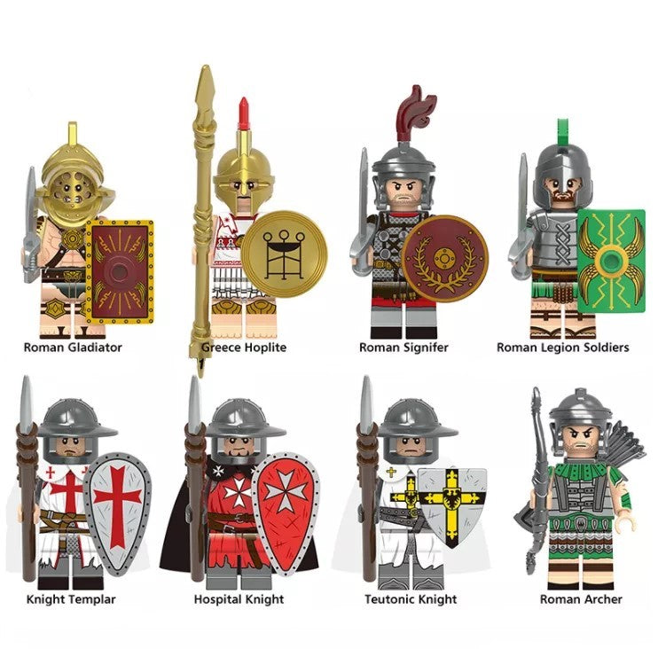 Roman soldiers + Ancient Greece and Soldiers of the Catholic Orders x8 ...