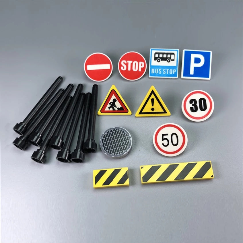 Printed Road Signs — Brick Block Army