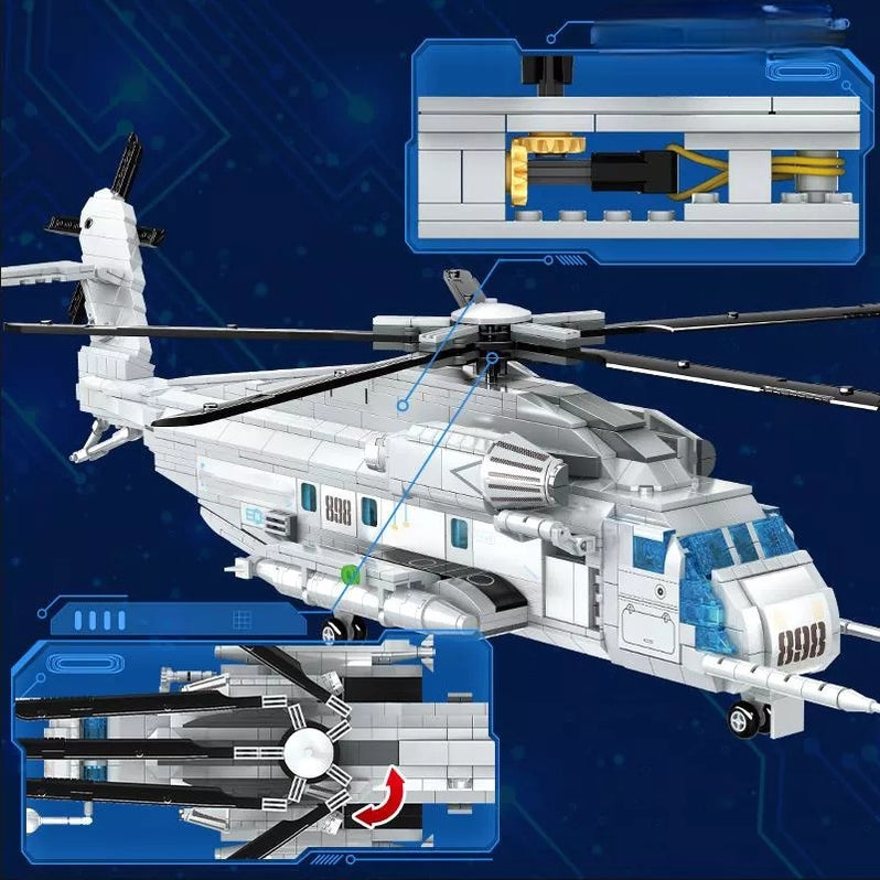 USMC CH-53E Super Stallion Heavy Lift Helicopter — Brick Block Army