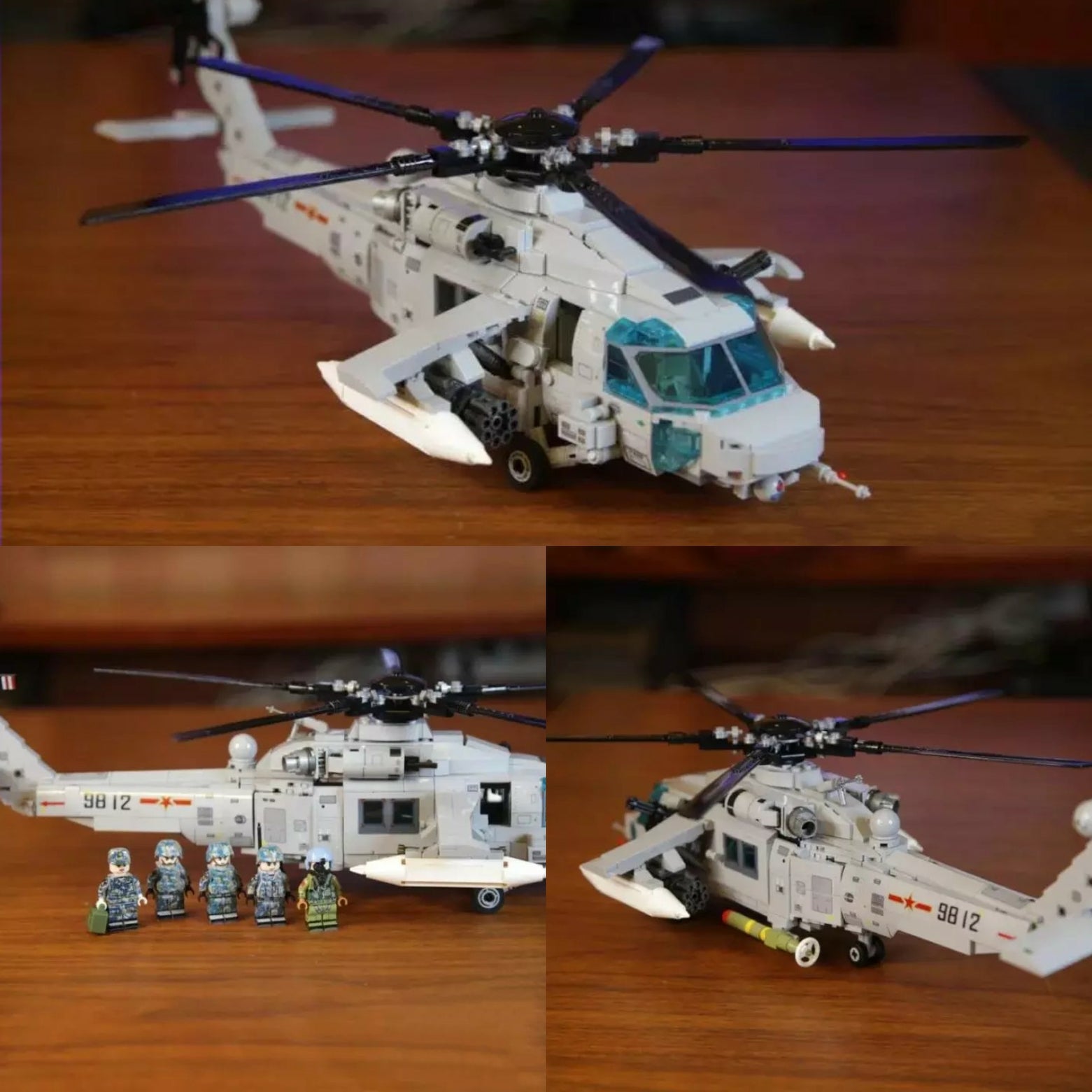 PLAAF Harbin Z-20F Utility Helicopter — Brick Block Army