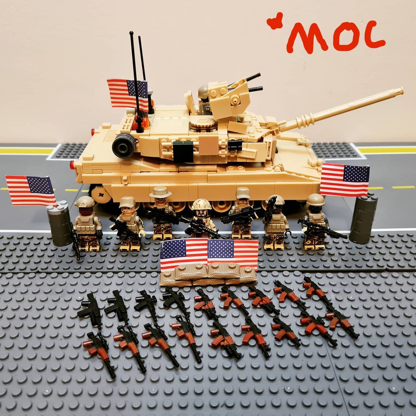 US Army M1A2 Abrams (MBT) — Brick Block Army
