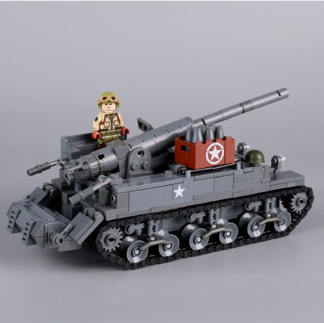 WW2 US Army M12 Gun Motor Carriage (GMC) — Brick Block Army