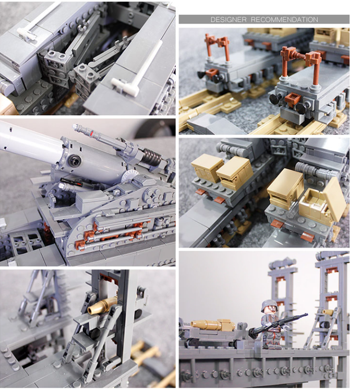 WW2 Schwerer Gustav Railway Artillery — Brick Block Army