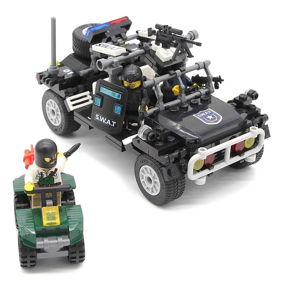 SWAT All Terrain Vehicle (ATV) — Brick Block Army