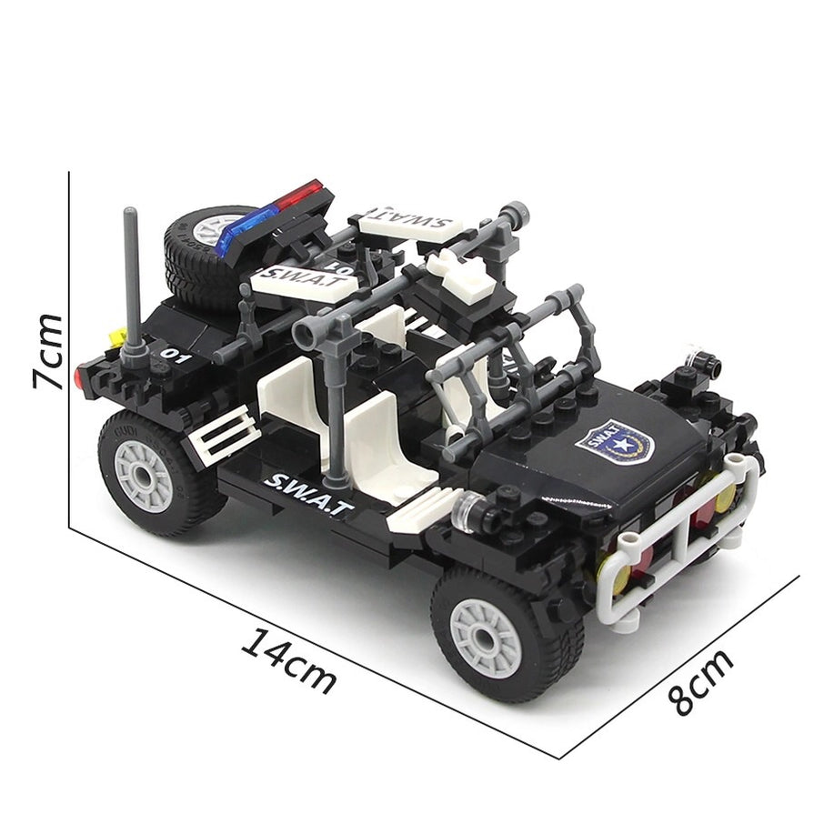 SWAT All Terrain Vehicle (ATV) — Brick Block Army