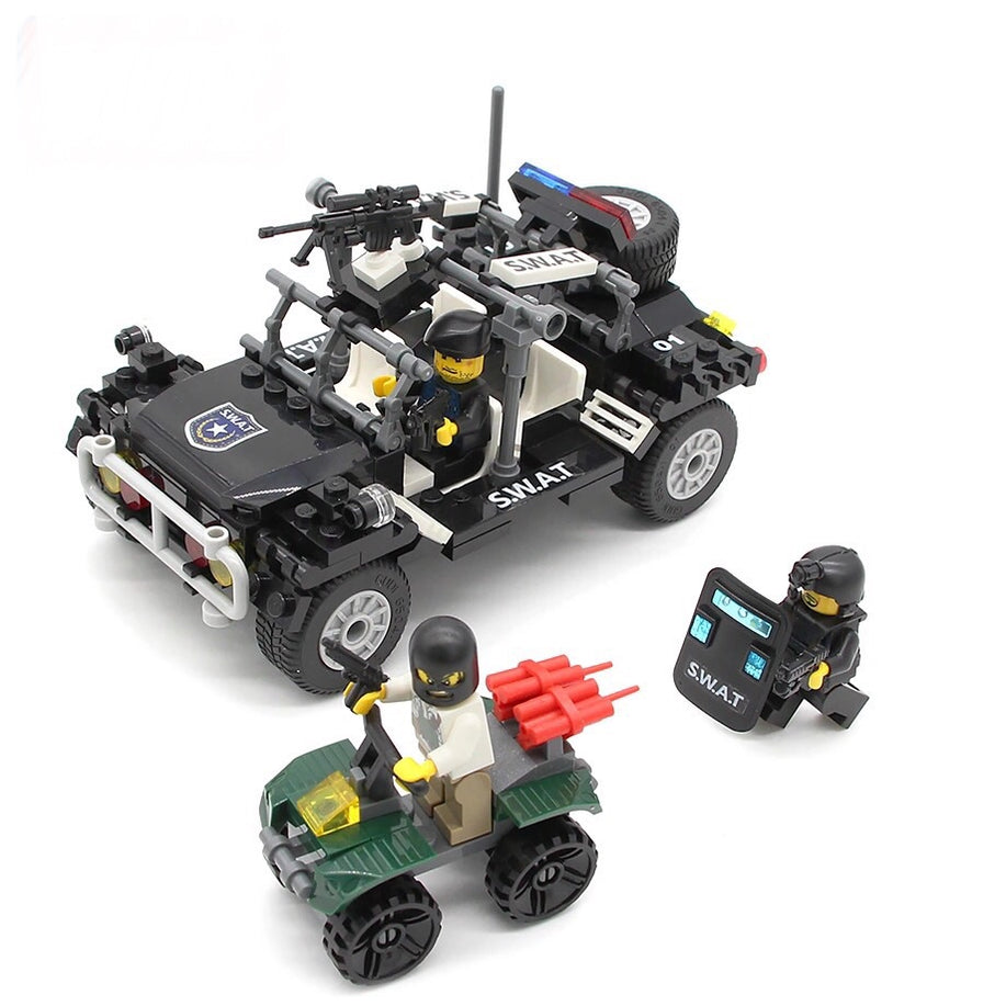 SWAT All Terrain Vehicle (ATV) — Brick Block Army