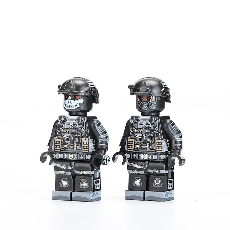 Ghost SWAT Operators x5 — Brick Block Army