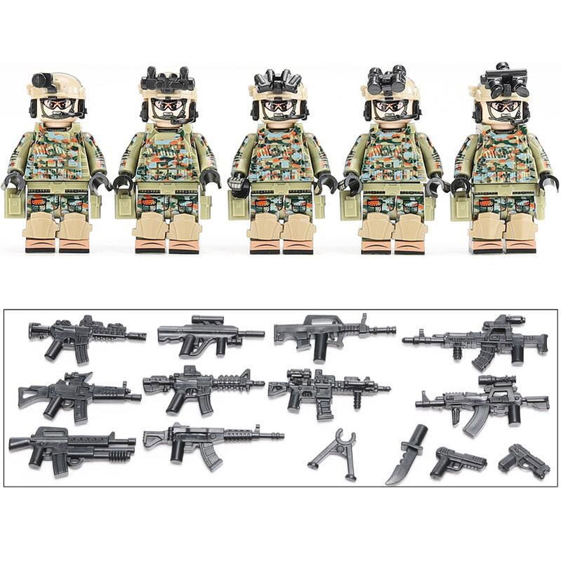 Modern Military Battle Packs Brick Block Army