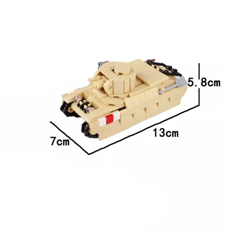 WW2 British "Matilda" Infantry Fighting Tank — Brick Block Army