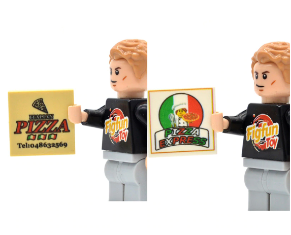 Pizza Box Tiles x10 — Brick Block Army