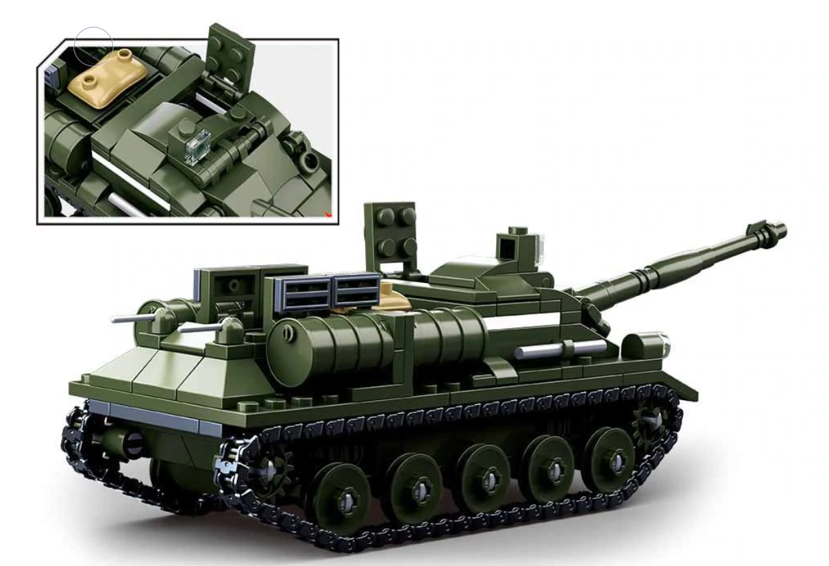 WW2 Soviet SU-85 Tank Destroyer — Brick Block Army